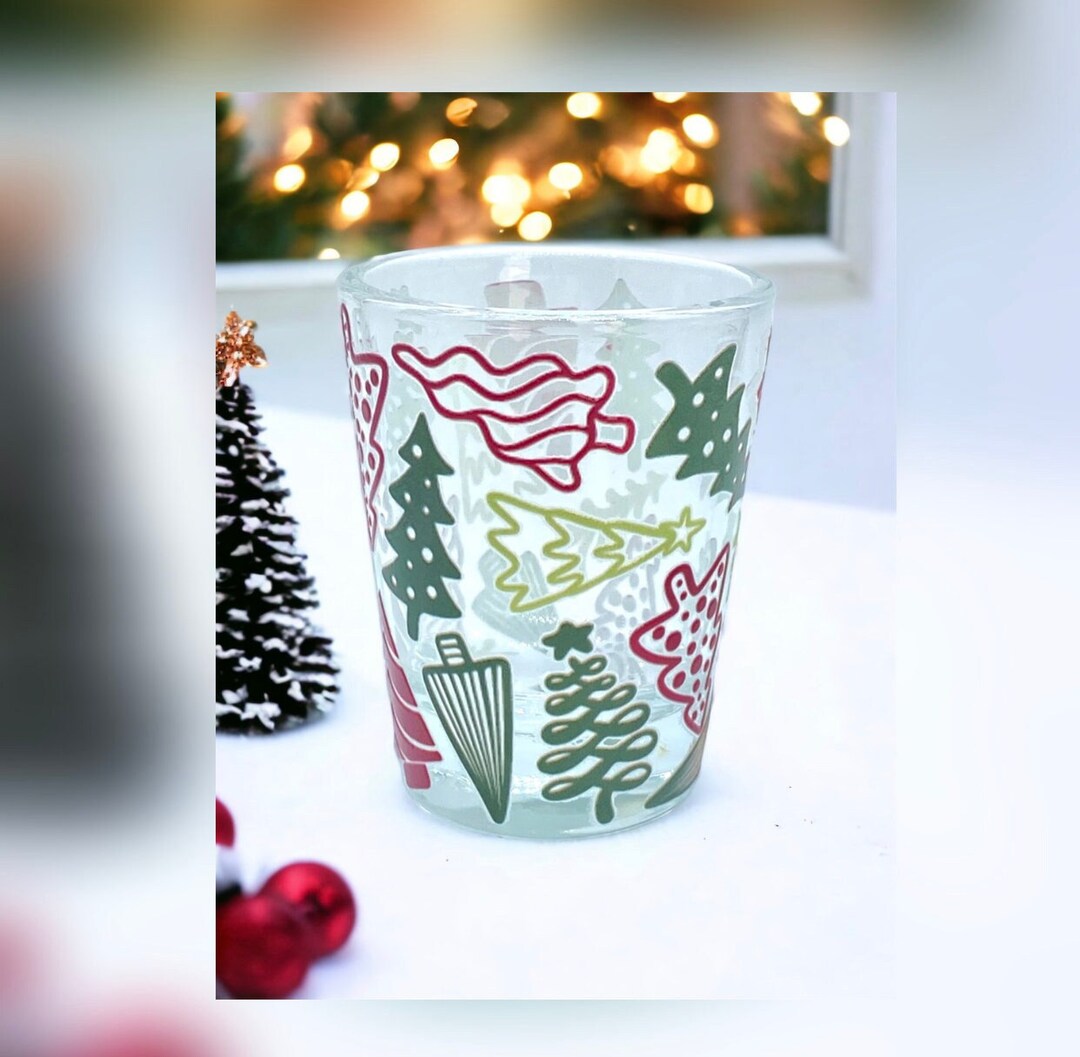 Christmas Tree Shot Glass Holiday Shot Glass Winter Gifts - Etsy