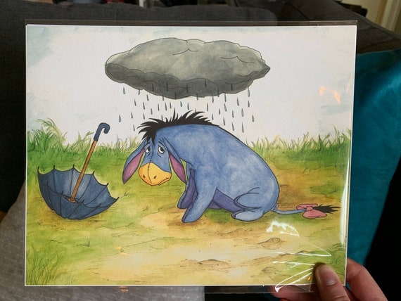 Cartoon Rain Cloud Over Head