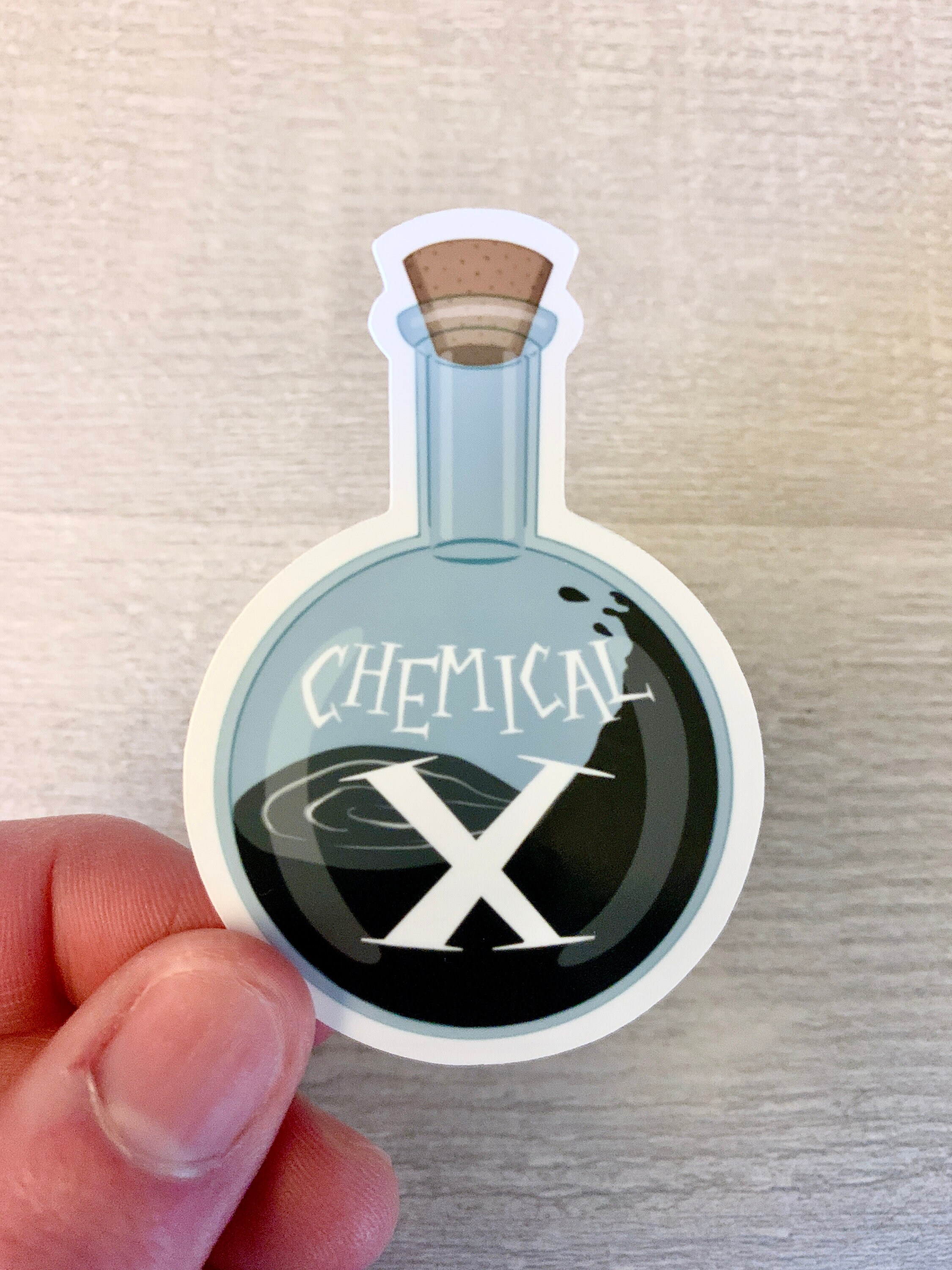 Chemical X Sticker Pack Powerpuff Girls Glossy Vinyl Stickers, 90s ...