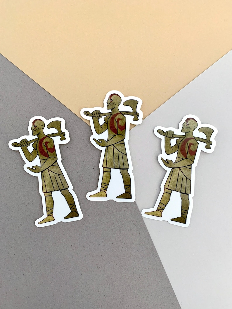 Kratos Sticker Pack | God of War Ragnarök Stickers, Gowr Gift - Etsy
