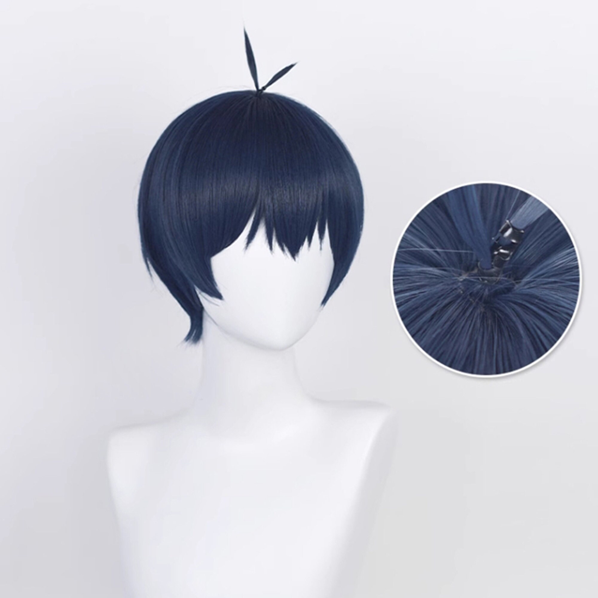 Blue Lock Animation Cosplay Wig Isagi Yoichi Dark Blue Short - Etsy