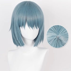 Magica Quartet Animation Cosplay Wig Miki Sayaka Short Blue - Etsy