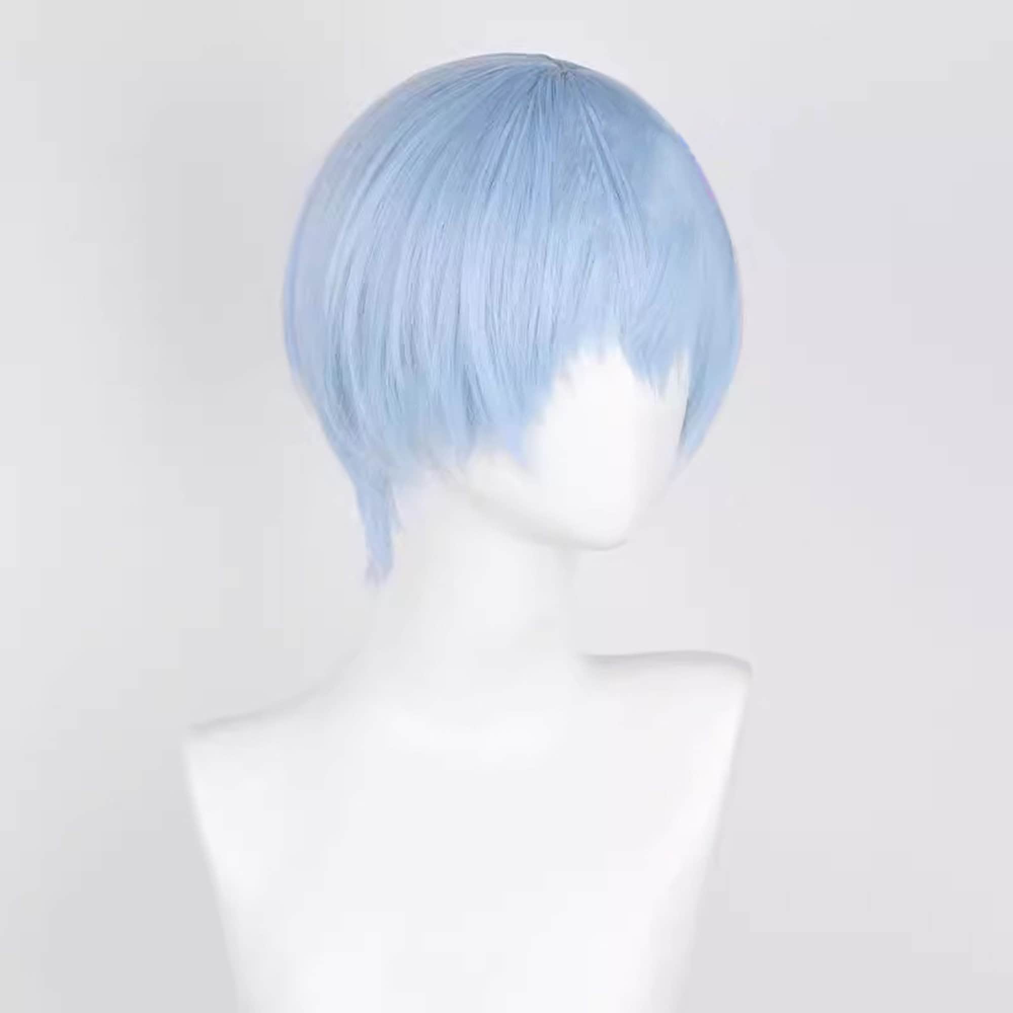 Frieren at the Funeral Animation Cosplay Wig, Himmel Light Blue Short ...