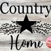 Country Home Sign Svg With Star and Berries Digital Download, Southern ...
