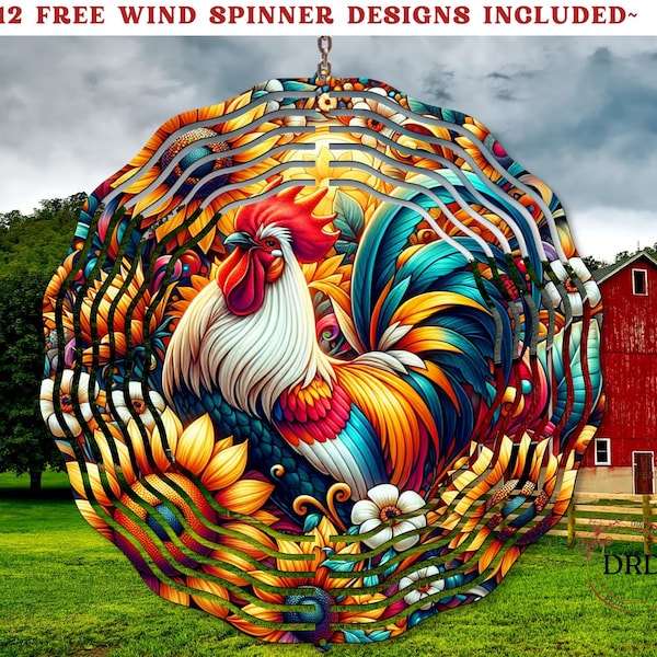 Chicken in Wind - Etsy