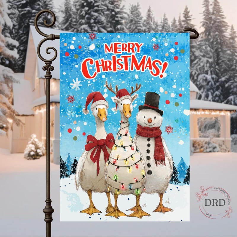 Funny Goose Garden Flag - Etsy