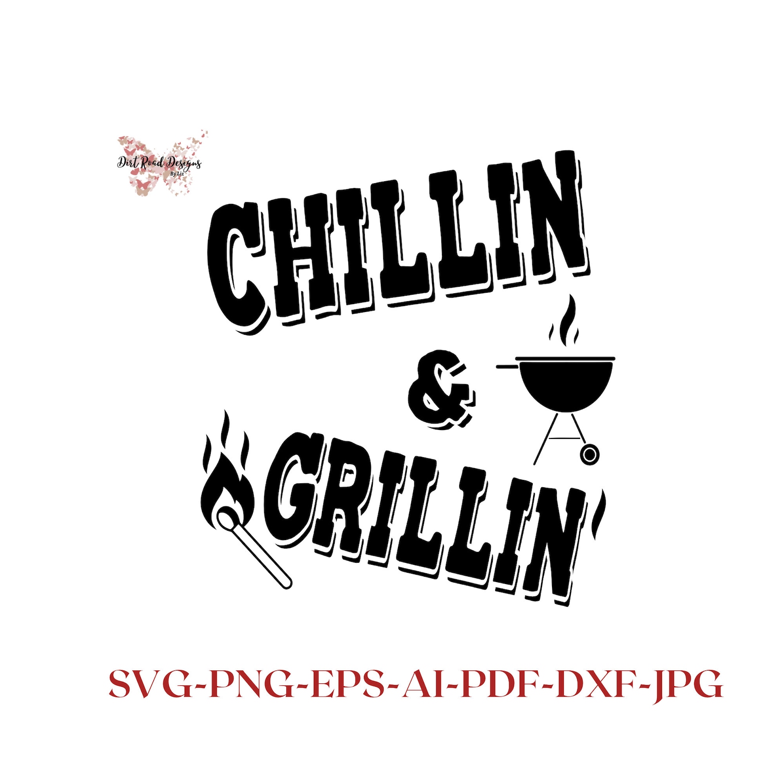 Grillin & Chillin BBQ Svg for Cricut, Funny BBQ Sayings, Bbqing Png for ...