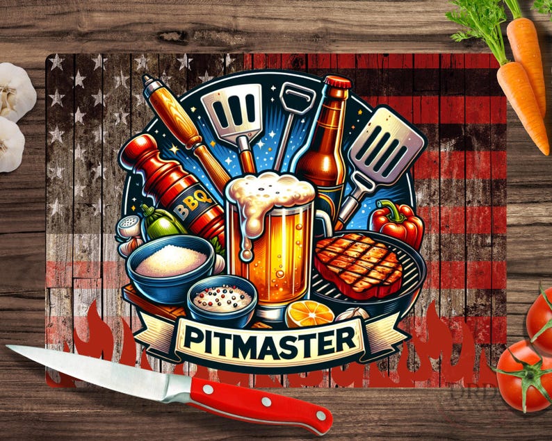 PITMATER Cutting Board Sublimation Design, Funny Fathers Day Cutting ...