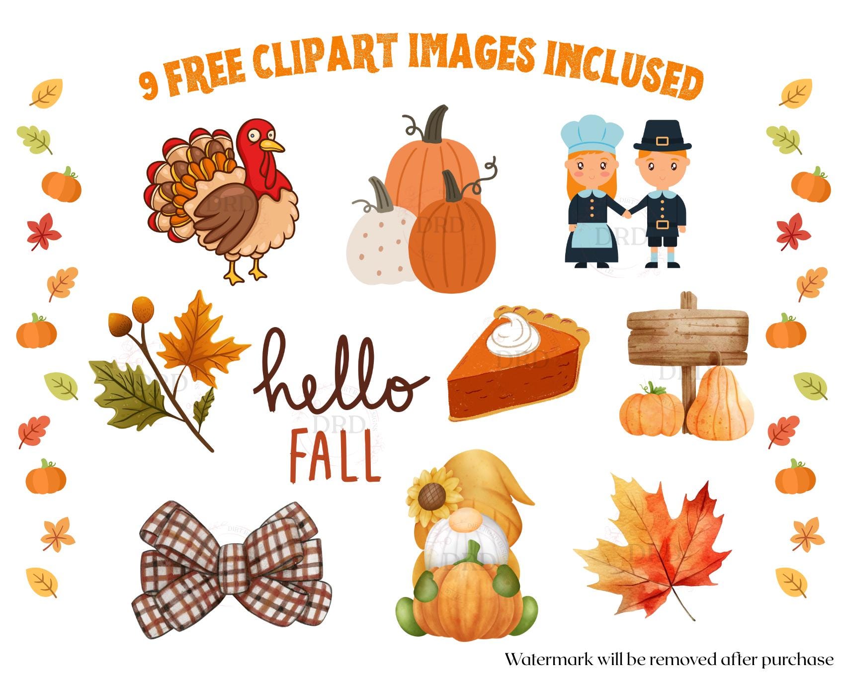 Fall Alpha Doodle Letters PNG Bundle, Autumn Sublimation Alphabet ...