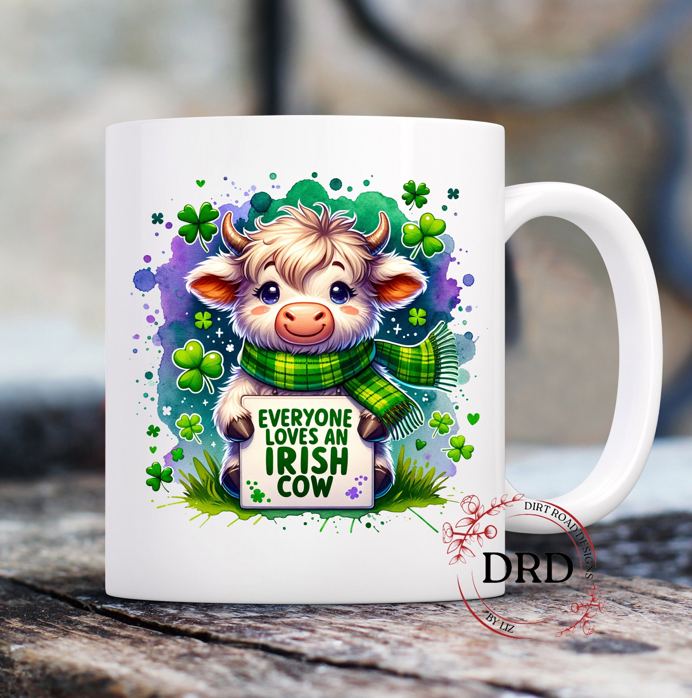 Cute Highland Cow St Patrick's Day Png Sublimation Design, Funny St ...