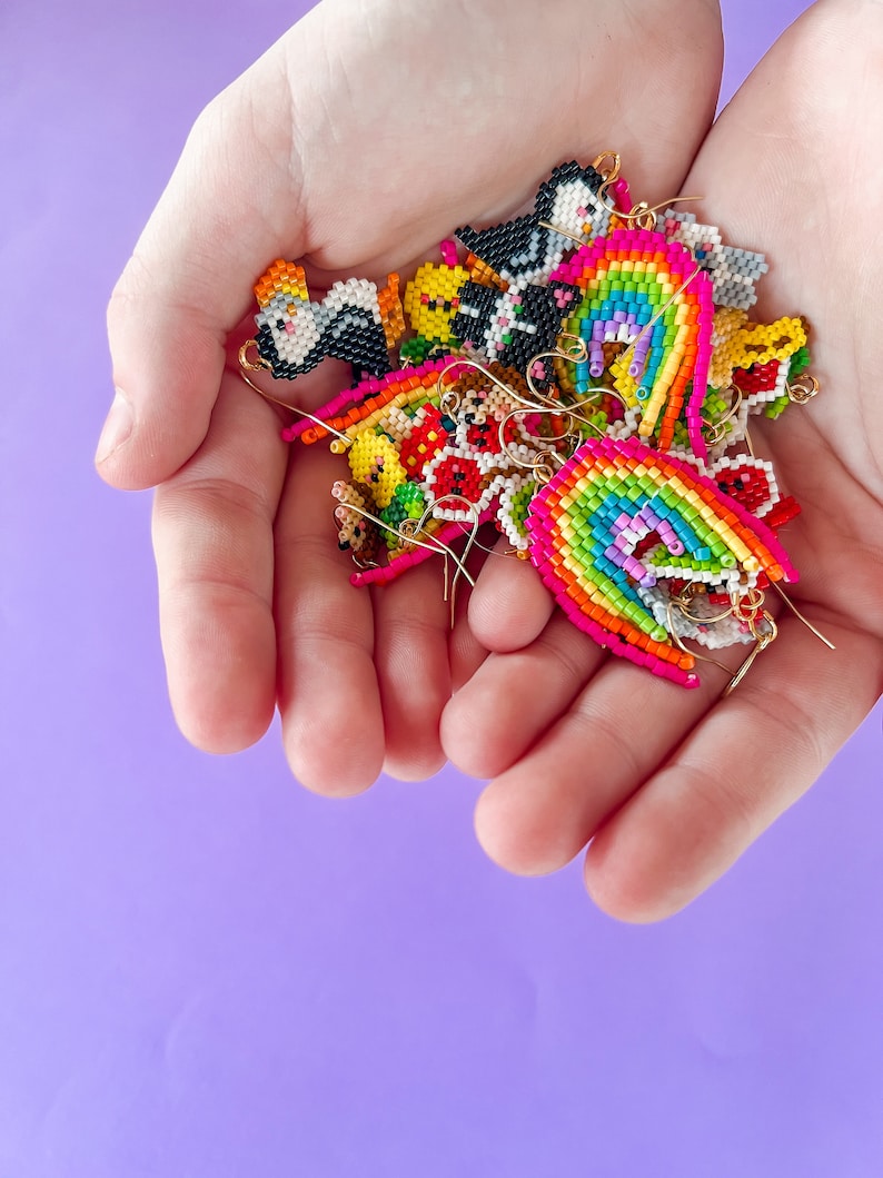 Fast Food Earrings Burger Earrings Happy Gift Cute Earrings Fry ...