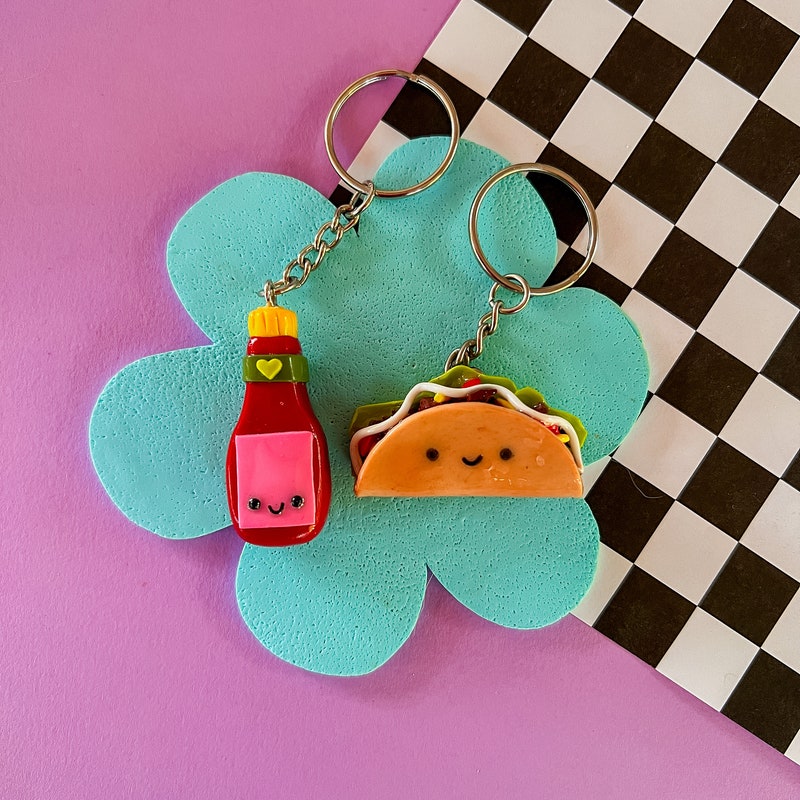 Clay Key Chain - Etsy