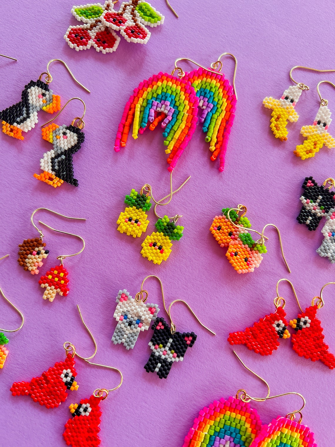 Fast Food Earrings Burger Earrings Happy Gift Cute Earrings Fry ...