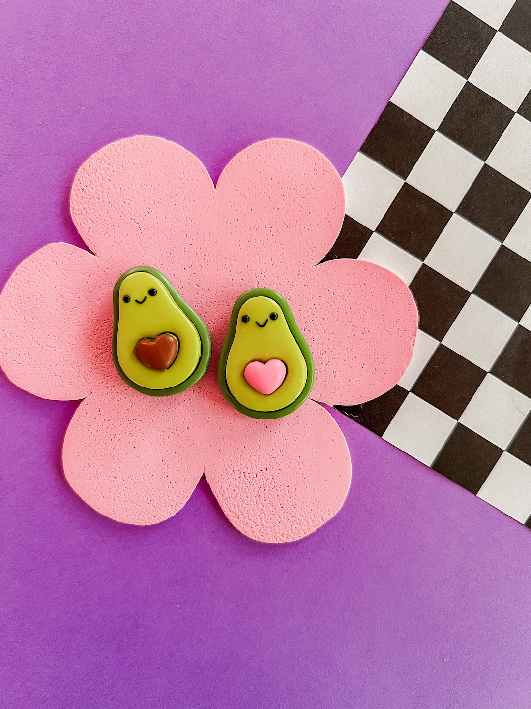 Avocado Magnet Mates | Polymer Clay Kawaii Fridge Magnets - Etsy