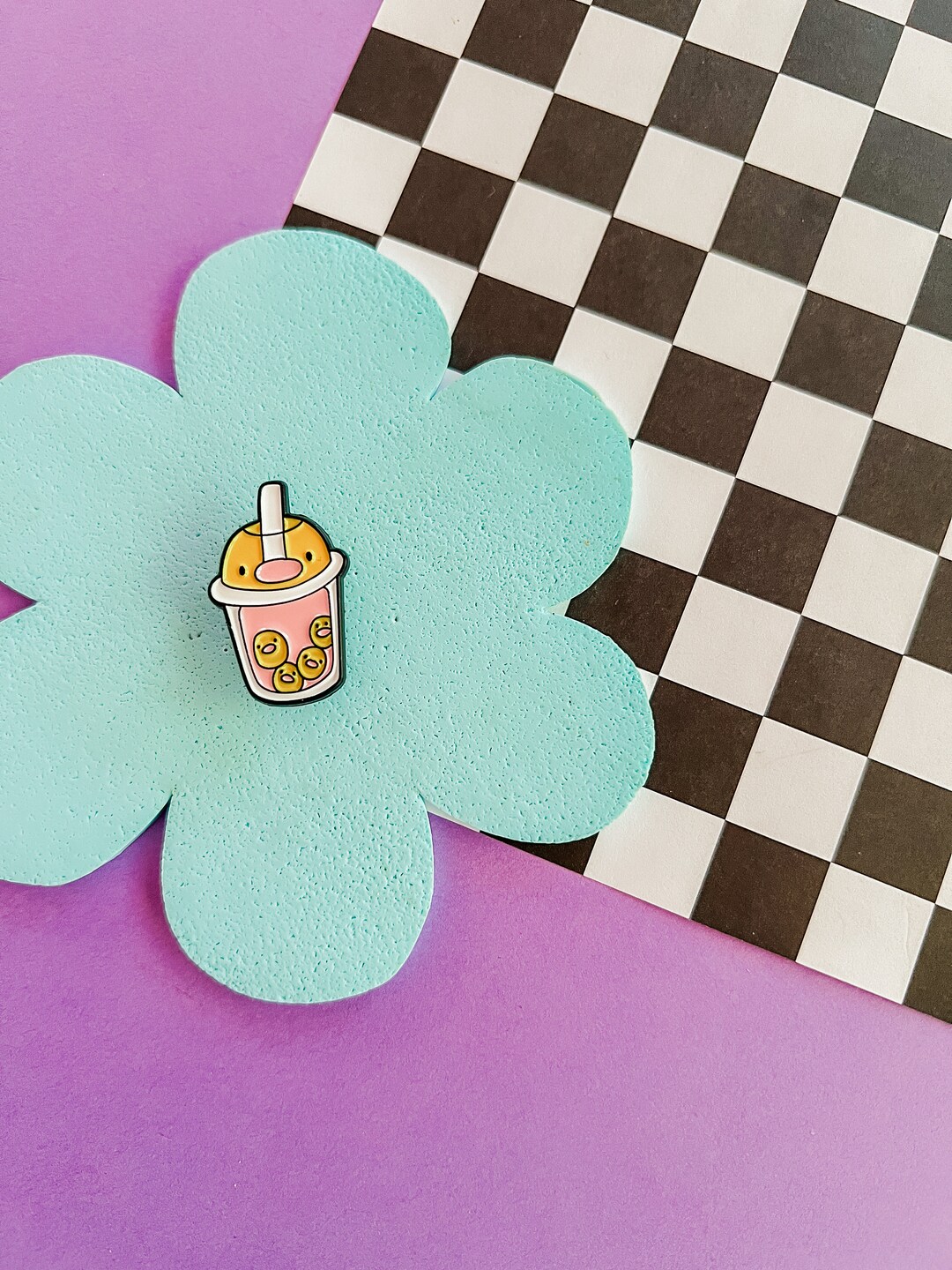 Ducky Boba Pin | Boba Pin | Enamel Pin | Lapel Pin | Backpack Pin | Fun ...