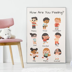Set of Three Calming Corner Poster Download, Feelings Poster, Calming ...