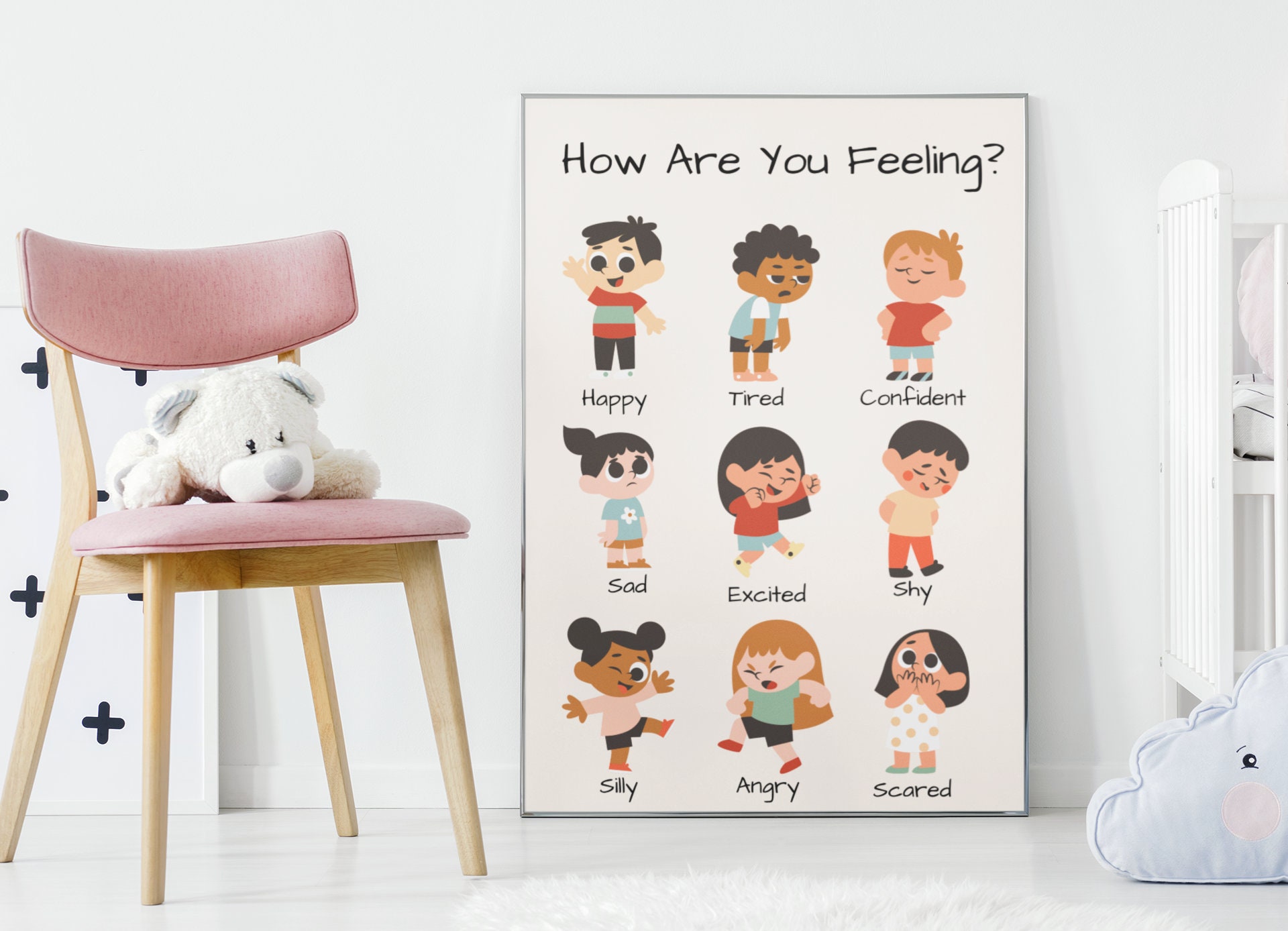 Set of Three Calming Corner Poster Download, Feelings Poster, Calming ...