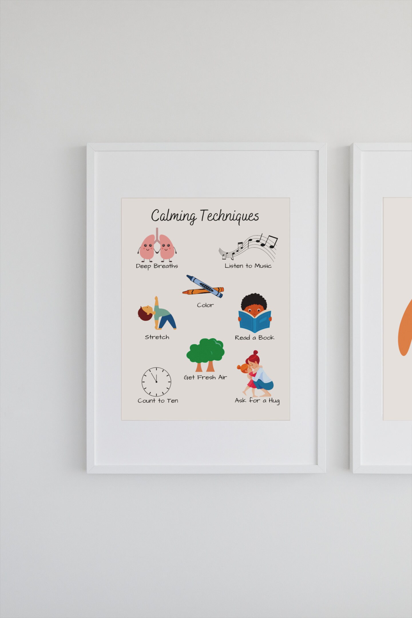Set of Three Calming Corner Poster Download, Feelings Poster, Calming ...