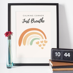 Set of Three Calming Corner Poster Download, Feelings Poster, Calming ...