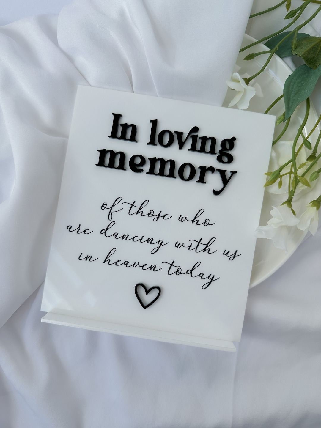 In Loving Memory Sign / Memorial Sign / Rectangle Event Sign / Wedding ...