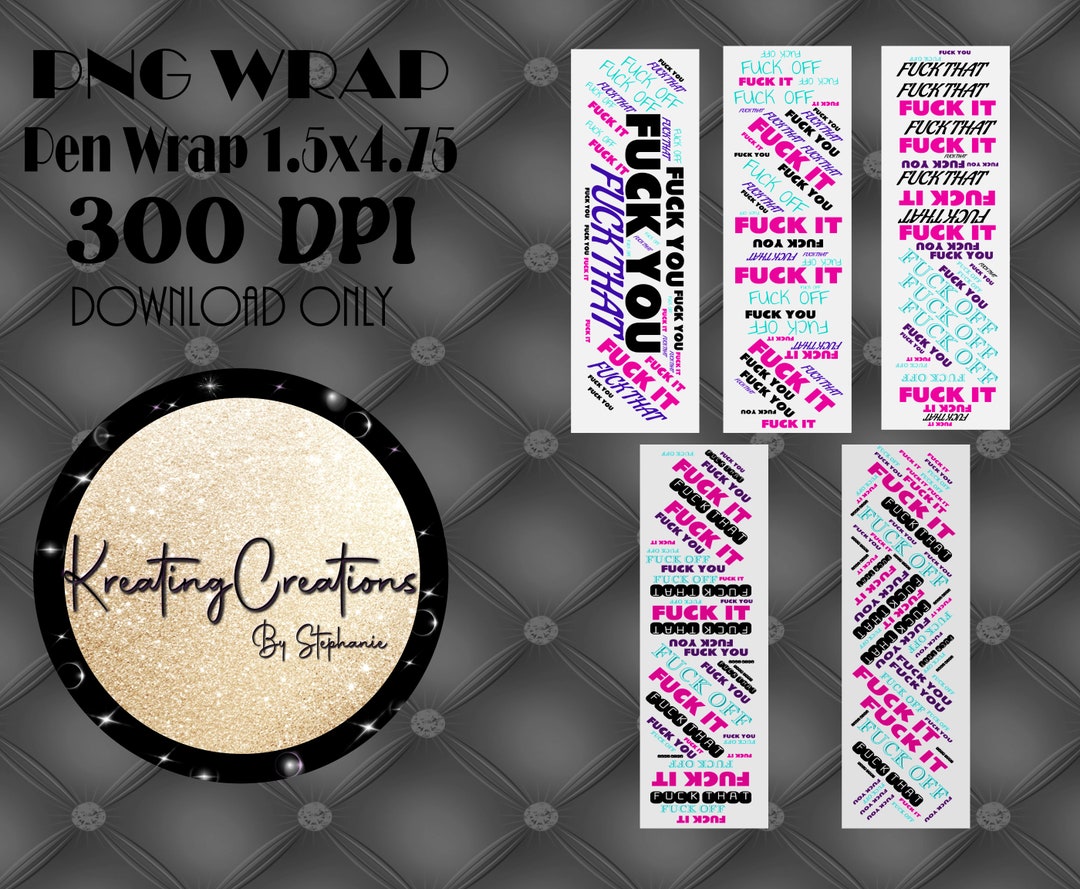 Fuck It Pen / Curse Word Pen / Sublimation / Pen Wraps / Office Joke ...