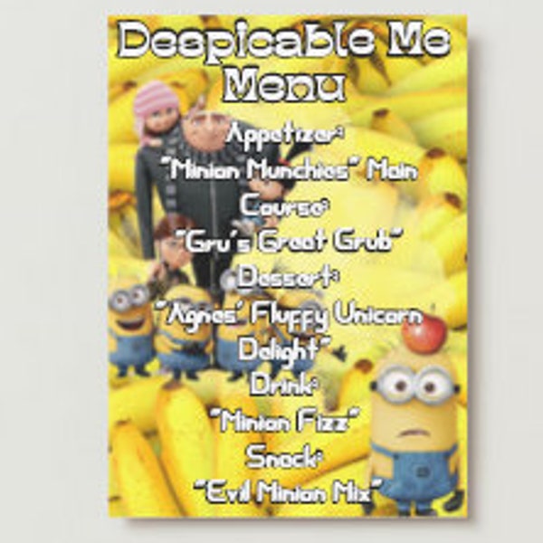 Despicable Me Theme - Etsy