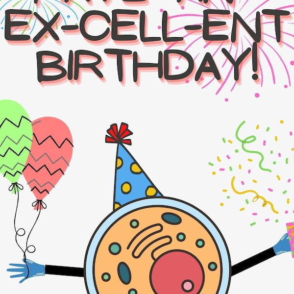Science Birthday Card, Happy Birthday to You, Periodic Table, Chemistry ...