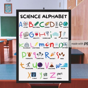 Children's Science Poster, Science Alphabet, Science, Classroom, Poster ...