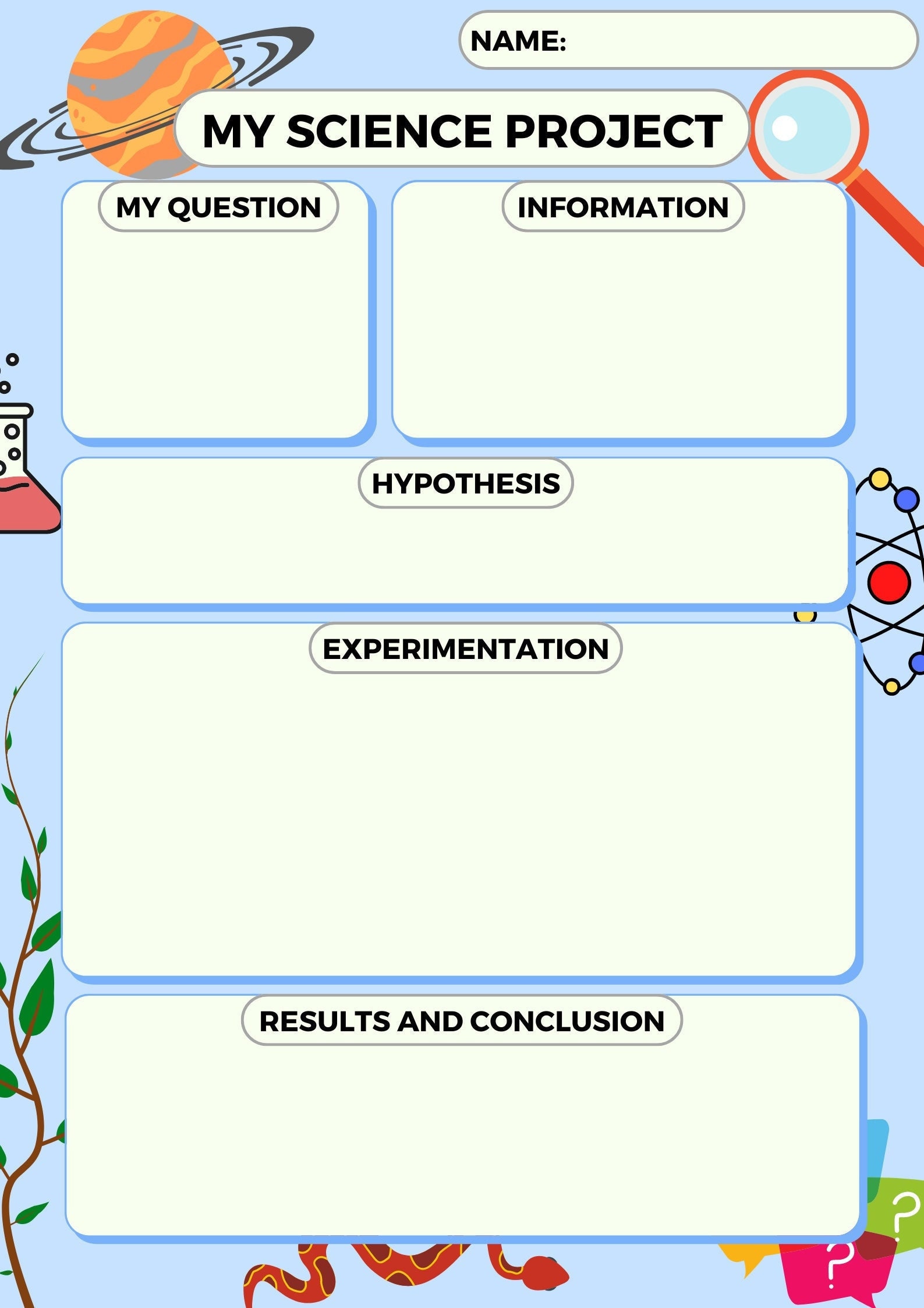 Children's Science Poster, Science, Worksheet, Classroom, Poster ...