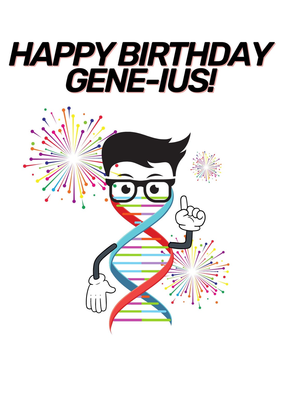 Science Birthday Card, Genes Birthday Card, Genes, Birthday, Celebrate ...
