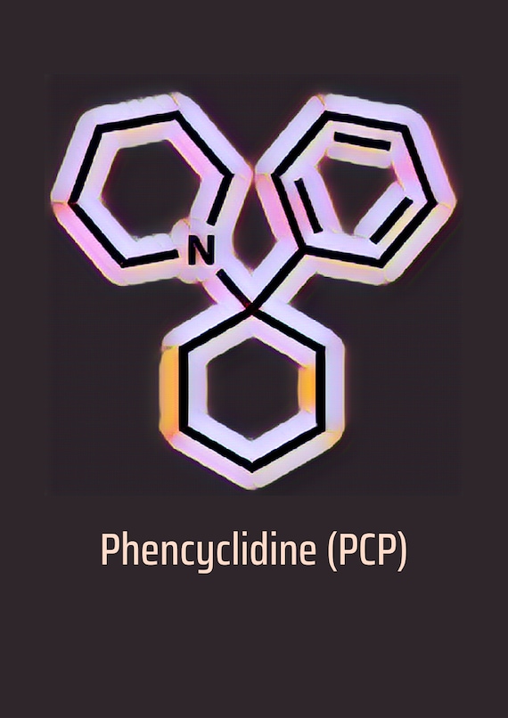 Molecule Poster PCP Drug Science Chemistry PRINTABLE - Etsy