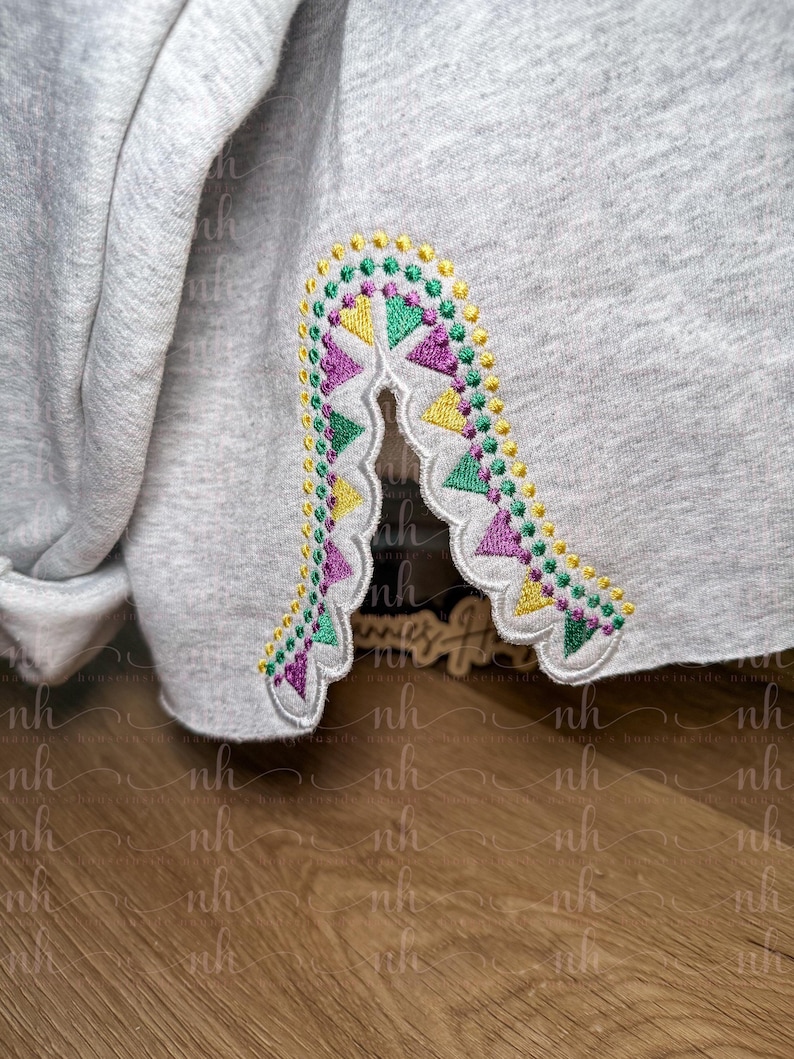 ADD ON: Side (seam) Split Embroidery ONLY (to Be Embroidered on Each ...