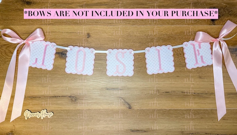 Baby Boy or Girl Custom Embroidered Name Banner // PERSONALIZED // Crib ...