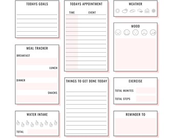 Pretty in Pink Daily Planner Printable - Stay Organized With Style - Etsy