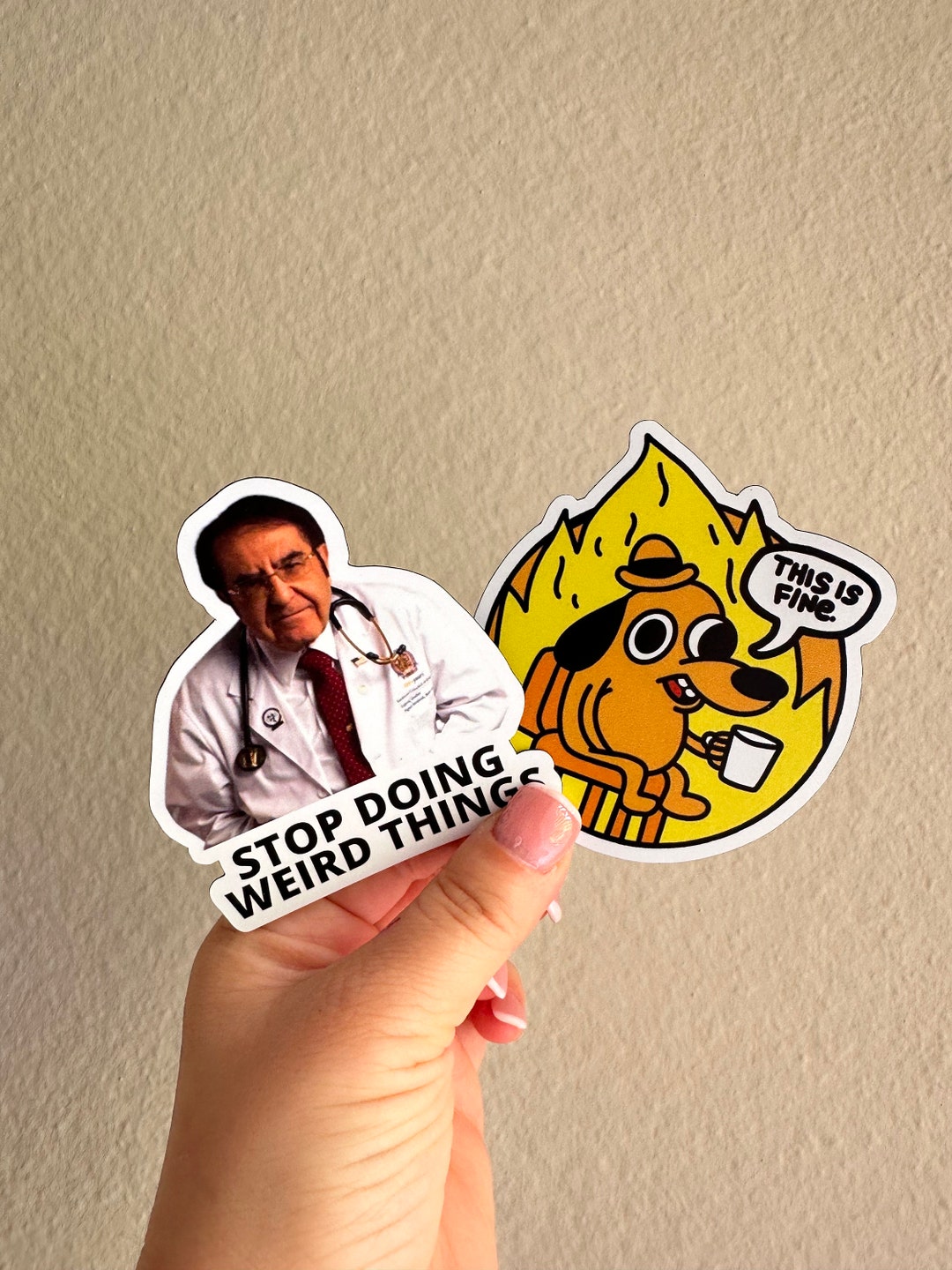 2 Stickers Dr. Nowzaradan Meme Sticker stop Doing Weird Things Funny ...