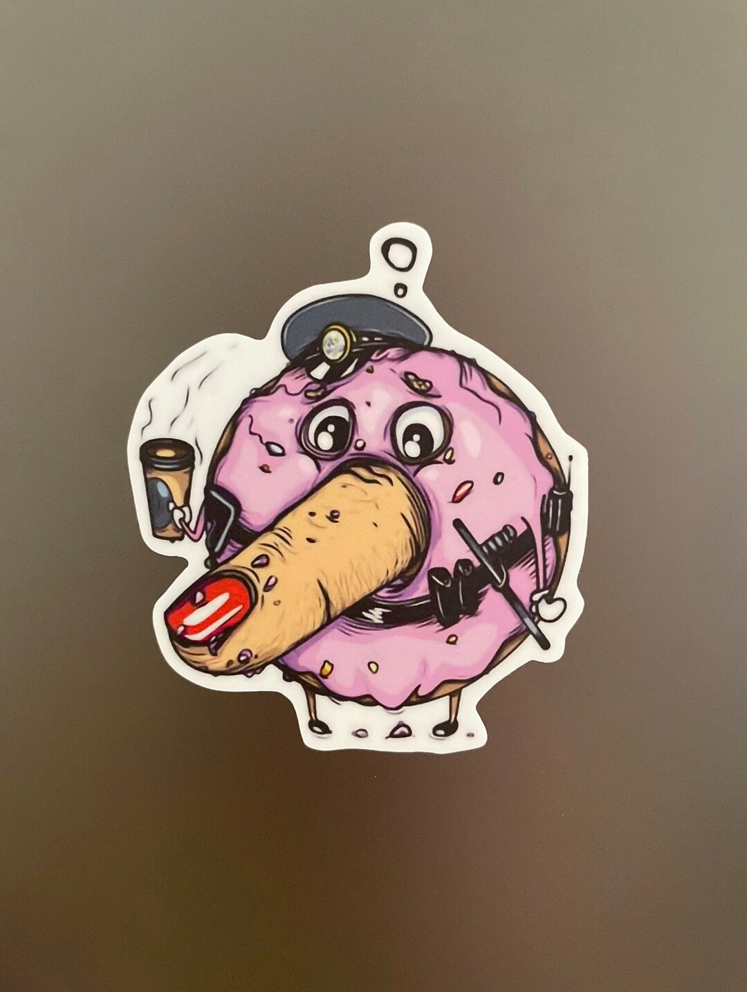 Donut Police Stickers Skateboard Waterproof Sticker Laptop ACAB Vinyl ...