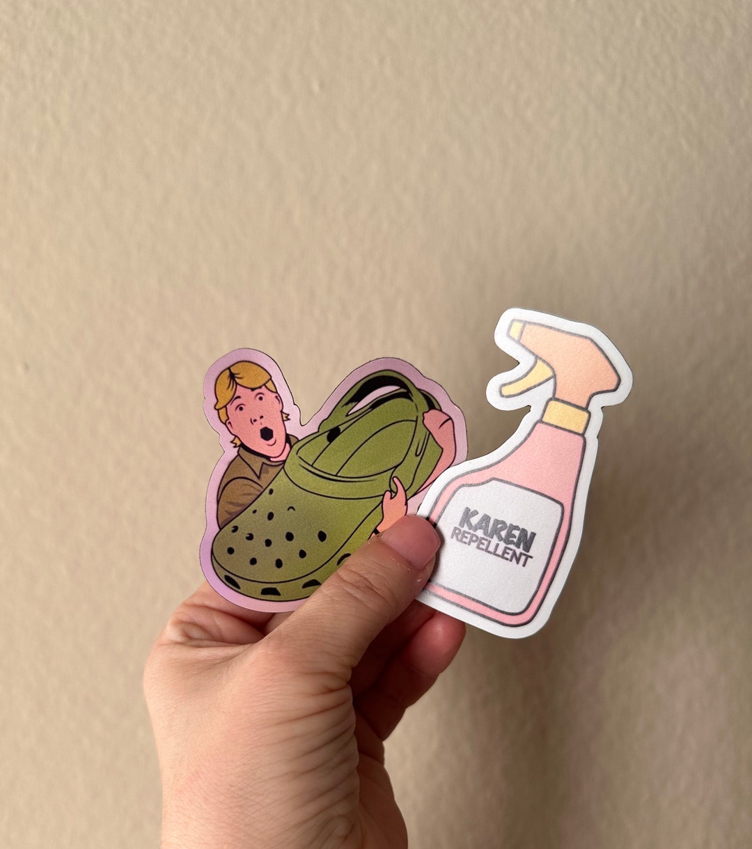 Karen and Crocs Vinyl Magnet Bundle Pack of 2 funny Bumper Magnet ...