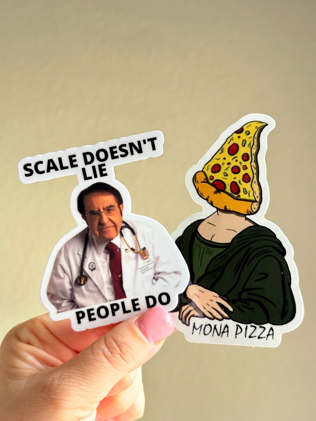 Stickers Set Dr.now Scale Doesnt Lie Eat Pizza Hunger Funny Sticker ...