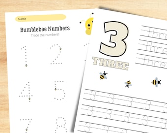 Bumblebee Numbers - Etsy