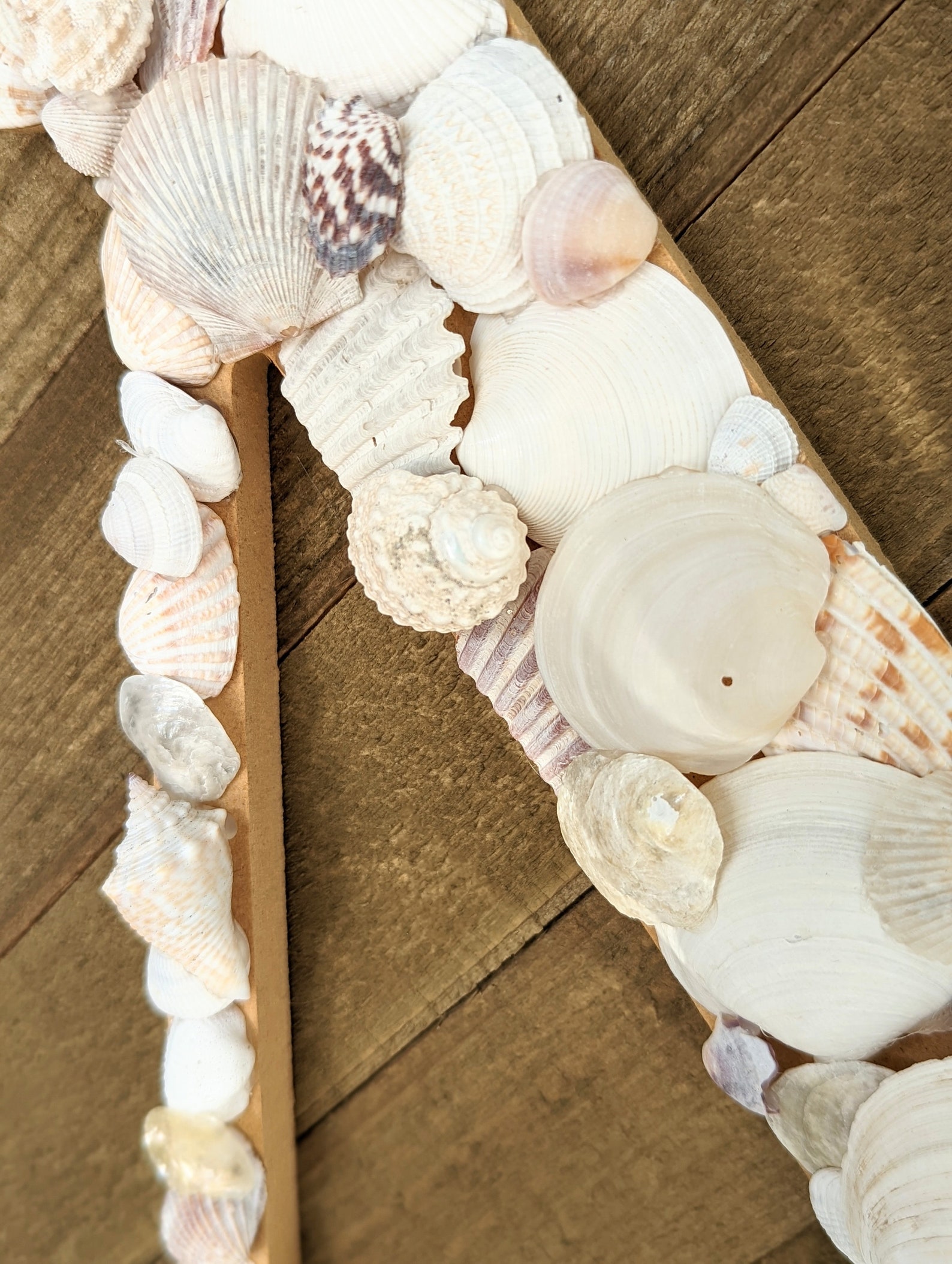 Large Seashell Letter Decor: Personalized Coastal Decor, Beach Wall ...