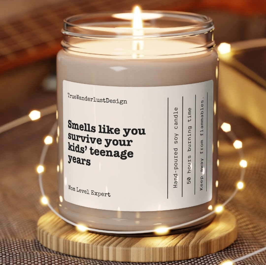 Mom Level Expert Humor Gift, Funny Mothers Day Candle Gift, Funny Mom ...