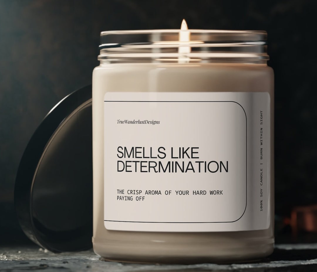 Smells Like Determination Candle, Gift for Promotion, Promotion Gift ...