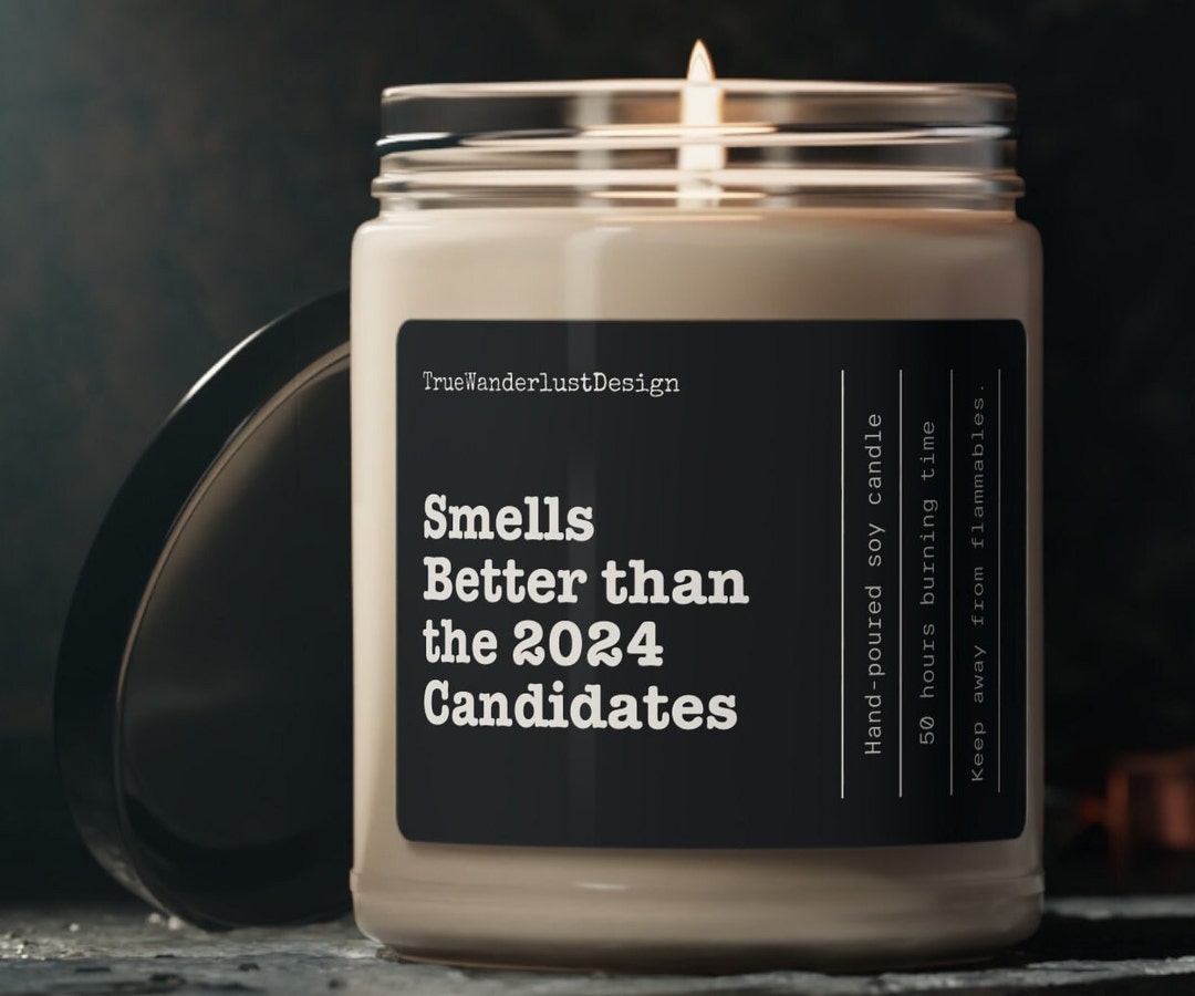 2024 Candidates Election Year Candle, Political Gifts, Funny Politics ...