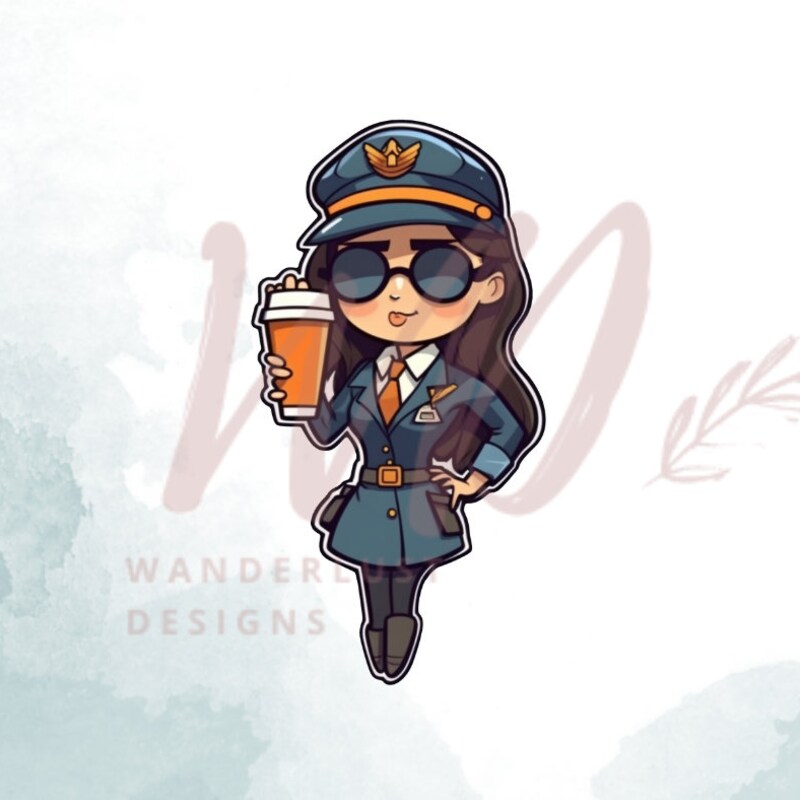 Flight Attendant Stickers - Etsy