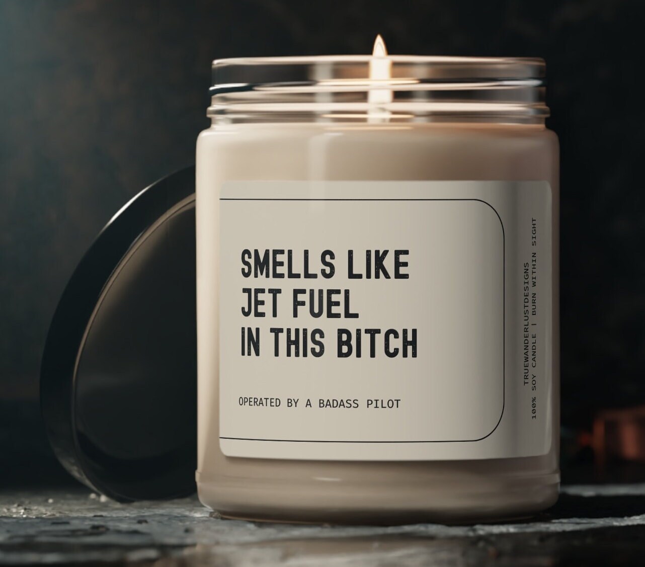 Smells Like Jet Fuel Candle Gift, Pilot Gifts for Men, Aviation Theme ...