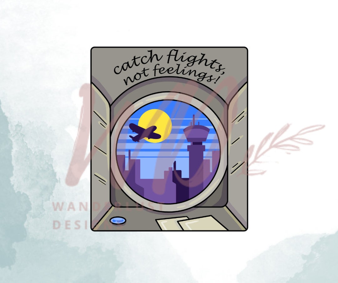 Flight Attendant Sticker Gift for Aviation Lover Gift for Travel Lover ...