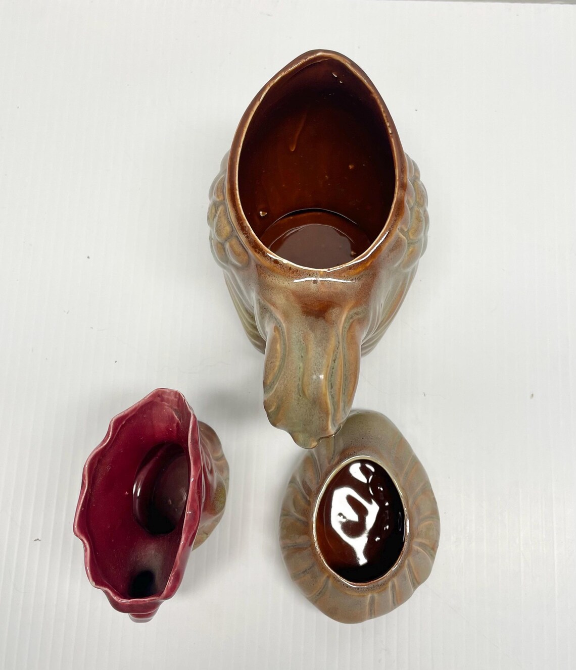 Vintage Rooster Tea Pot, Creamer and Sugar Bowl - Etsy