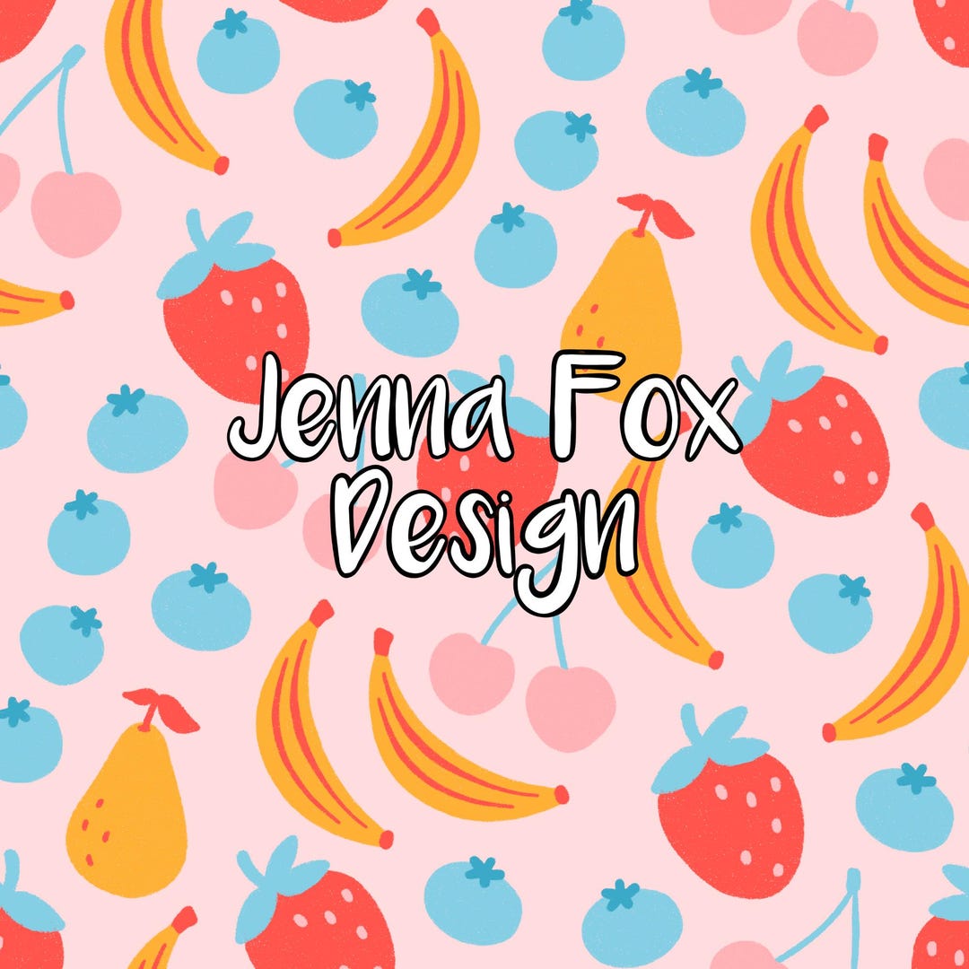 Summer Fruit Seamless Pattern File Strawberry Banana Blueberry Surface ...