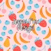 Summer Fruit Seamless Pattern File Strawberry Banana Blueberry Surface ...