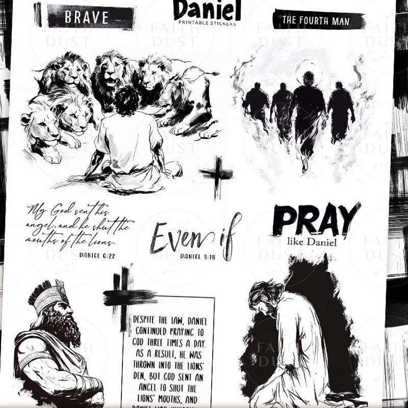 Daniel Bible Sticker - Etsy
